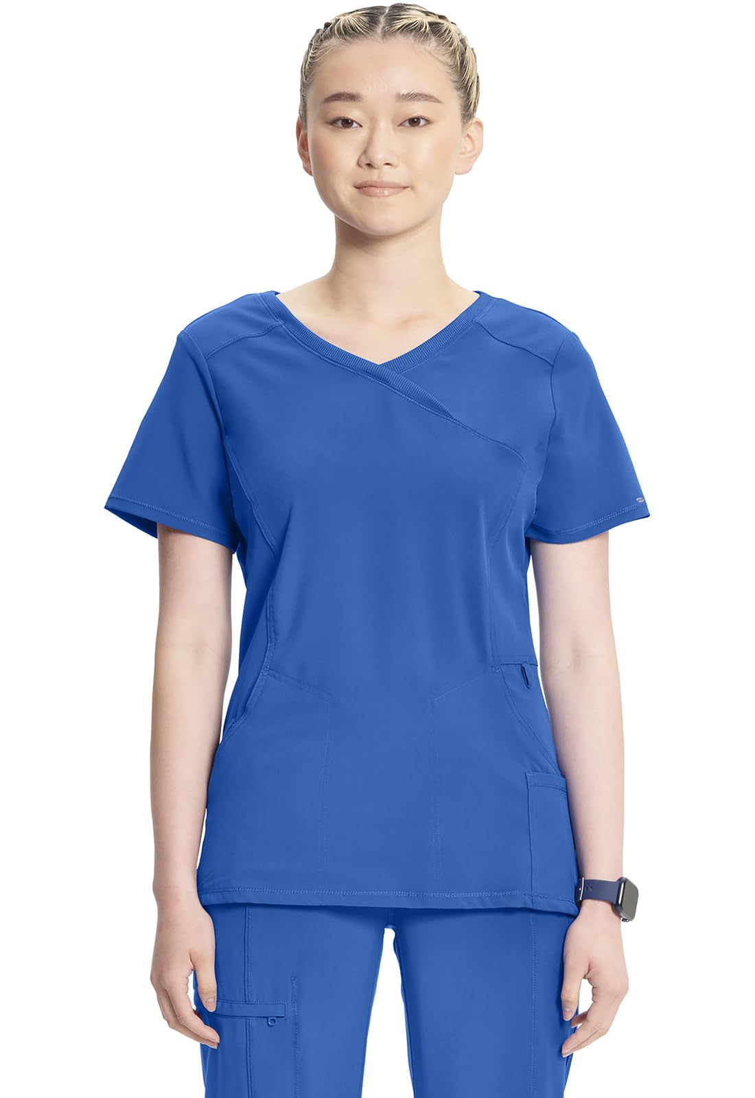 Snapklik.com : Infinity Cherokee Women Nurse Scrubs Top Mock Wrap 2625A