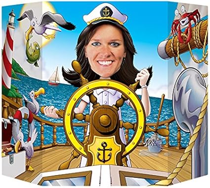 Amazon.com: Beistle Captain's Wheel Photo Prop Nautical Decorations ...