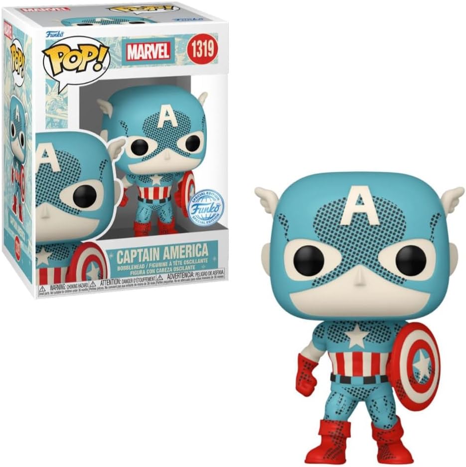 Amazon.com: Pop! Marvel: Captain America Retro Reimagined (Target ...