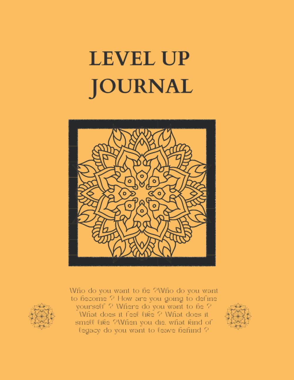 Orange Level Up Journal for Women - Level Up Journal for Men - A Book ...