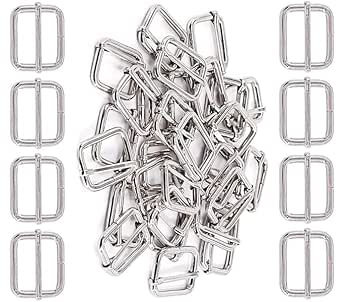 M2 Look Metal Adjuster Slide Buckle Metal Triglide 1 Inch Set Of 20 Pcs ...