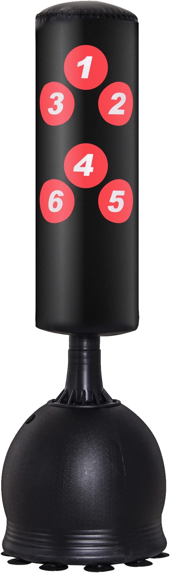 HOMCOM Boxsack Stehend 165cm Erwachsene Freistehender Heavy Duty ...