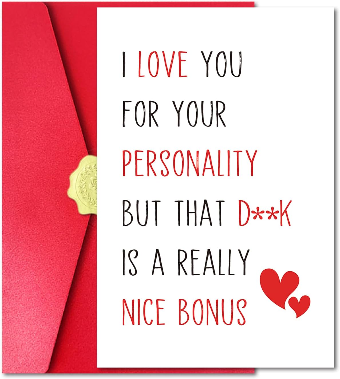 Amazon.com: Pstyteos Raunchy Valentine’s Day Card for Him Man Husband ...