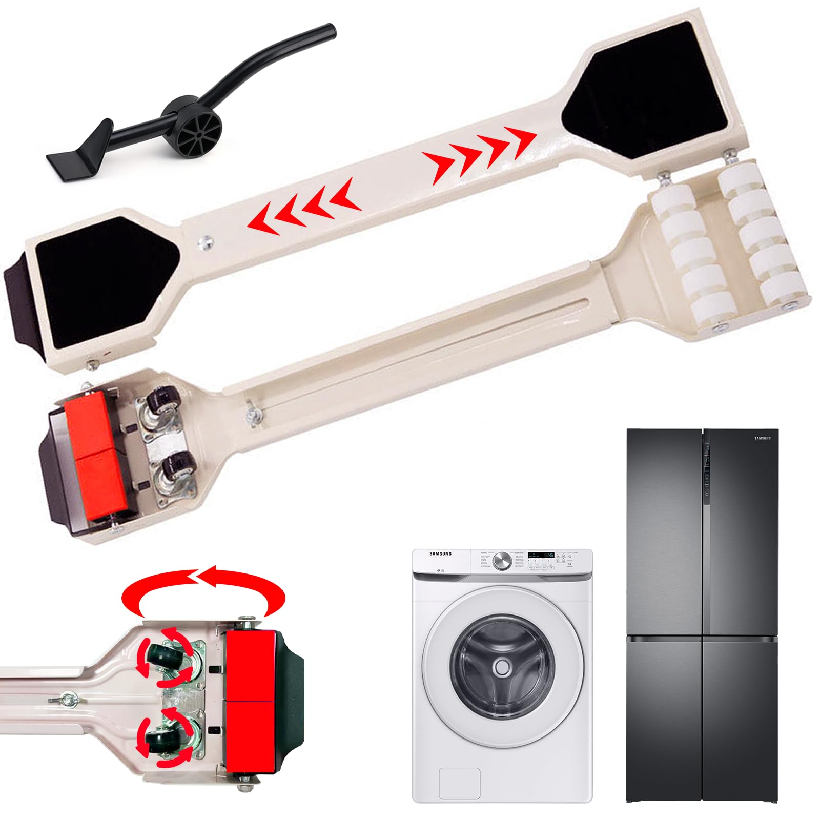 Amazon.com: Appliance Slider Rollers Heavy Duty 360 Degrees Rotate ...