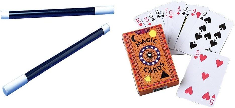 Amazon.com: Magic Trick Playing Cards Wand Toy Party Favor Supplies 24 ...