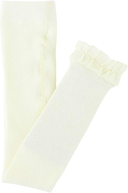 Amazon.com: RuffleButts Girls Footless Ruffle Tights - Ivory - 2T-4T ...