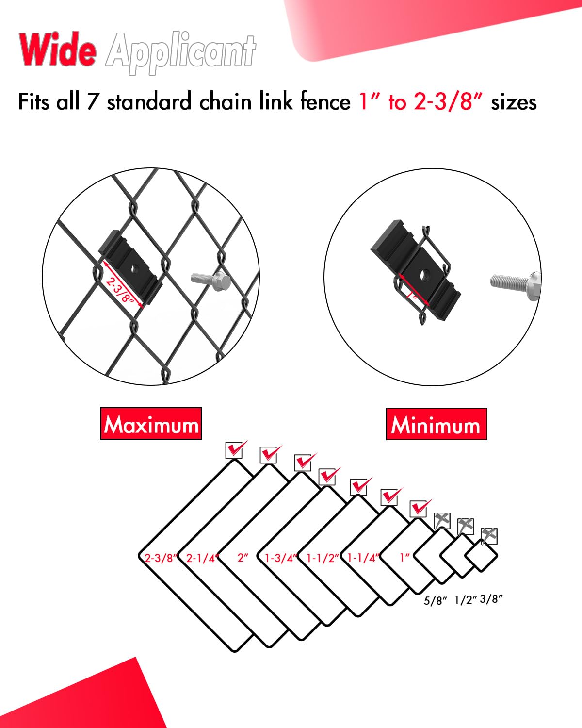 Chain Link Fence Sign Mounting Bracket Chainlink Fence Mounting