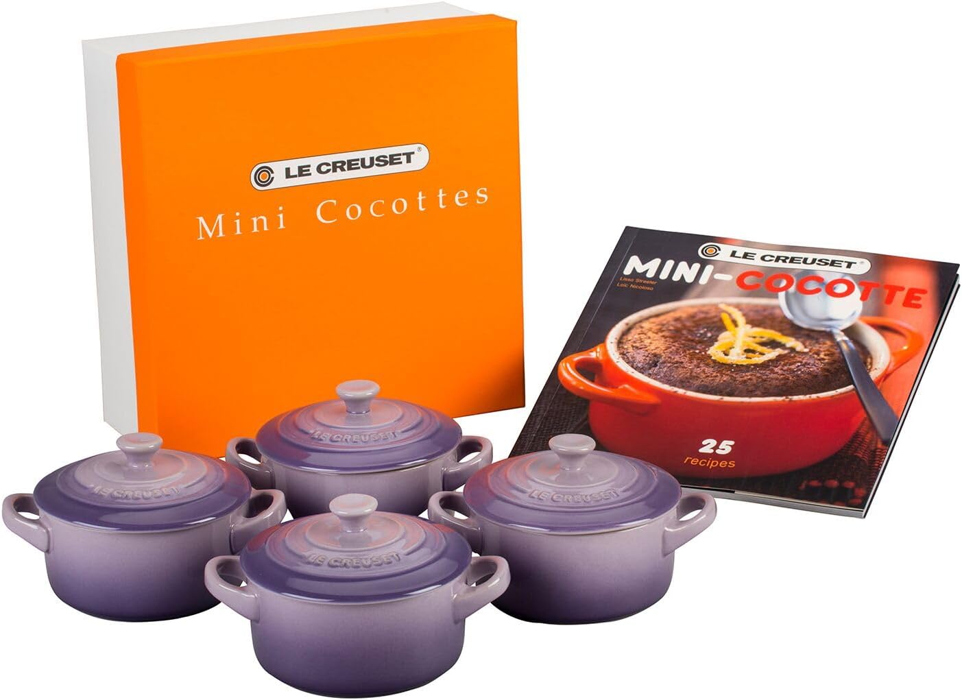 Amazon.com: Le Creuset Stoneware Mini Cocottes And Cookbook (Set of 4 ...
