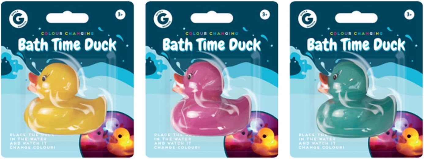 3 LED Light up Colour Changing Coloured Ducks, Floating Classic Rubber Duckies, Bath Time ...