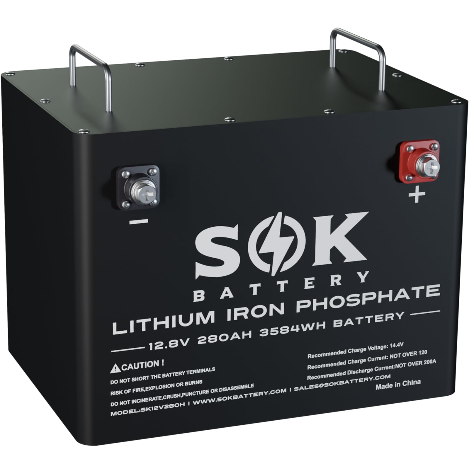 Amazon.com: SOK 12V 280AH Lifepo4 Lithium Battery, SK12V280H 4000~8000 ...
