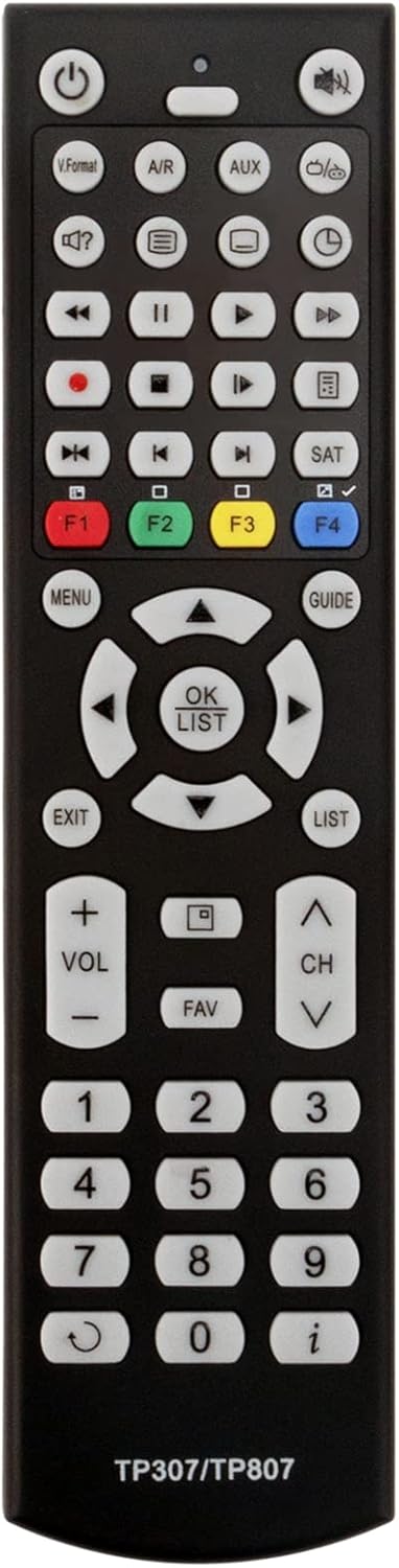 Replacement Remote TP307 TP807 fit for TOPFIELD Receiver TRF-7260 TRF ...