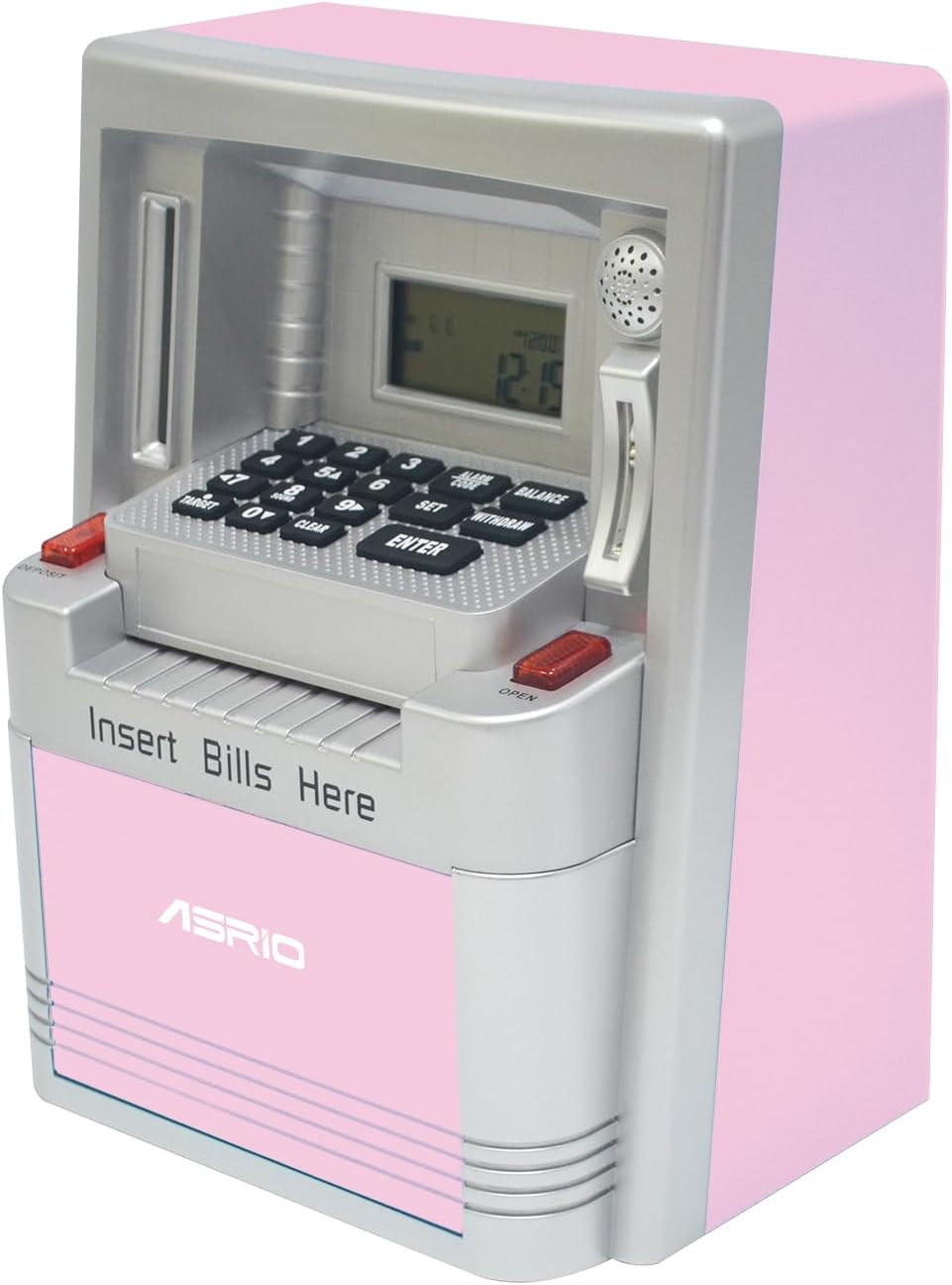 Amazon.com : ASRIO ATM Piggy Bank for Girls-Pink : Toys & Games