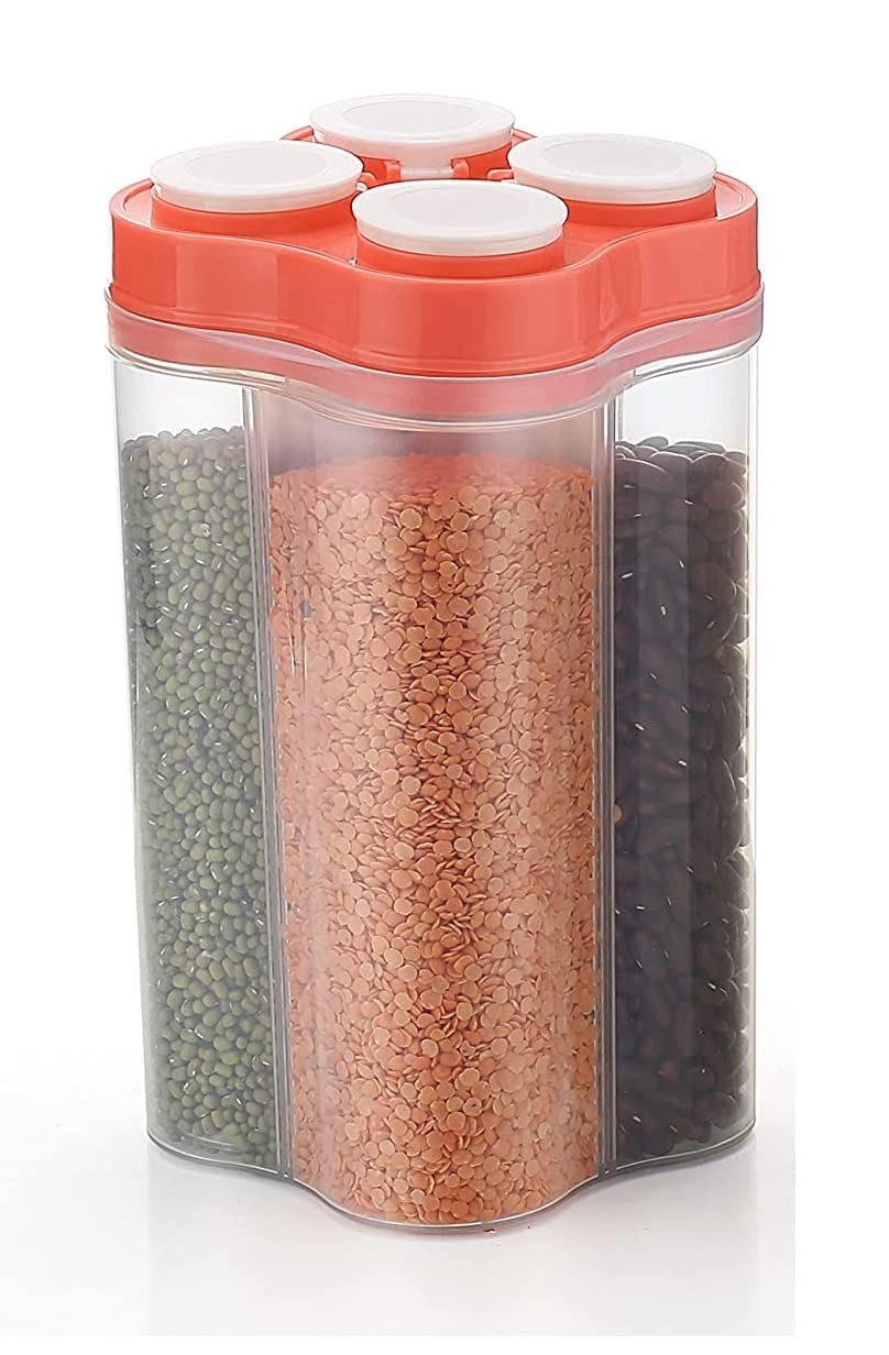 Buy HAPPI Multipurpose Plastic 4 In 1 Masala Box for Kitchen, Spice ...