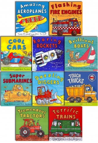 Amazing Machines Truckload Children Collection 10 Flat Books Set | Tony ...
