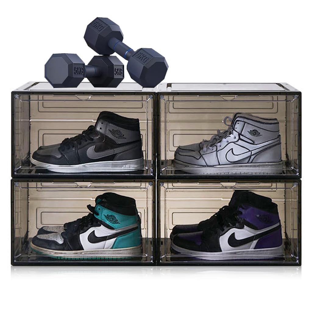 Supvox® Shoe Box Plastic Shoe Boxes Storage Separate Shoes Box with ...