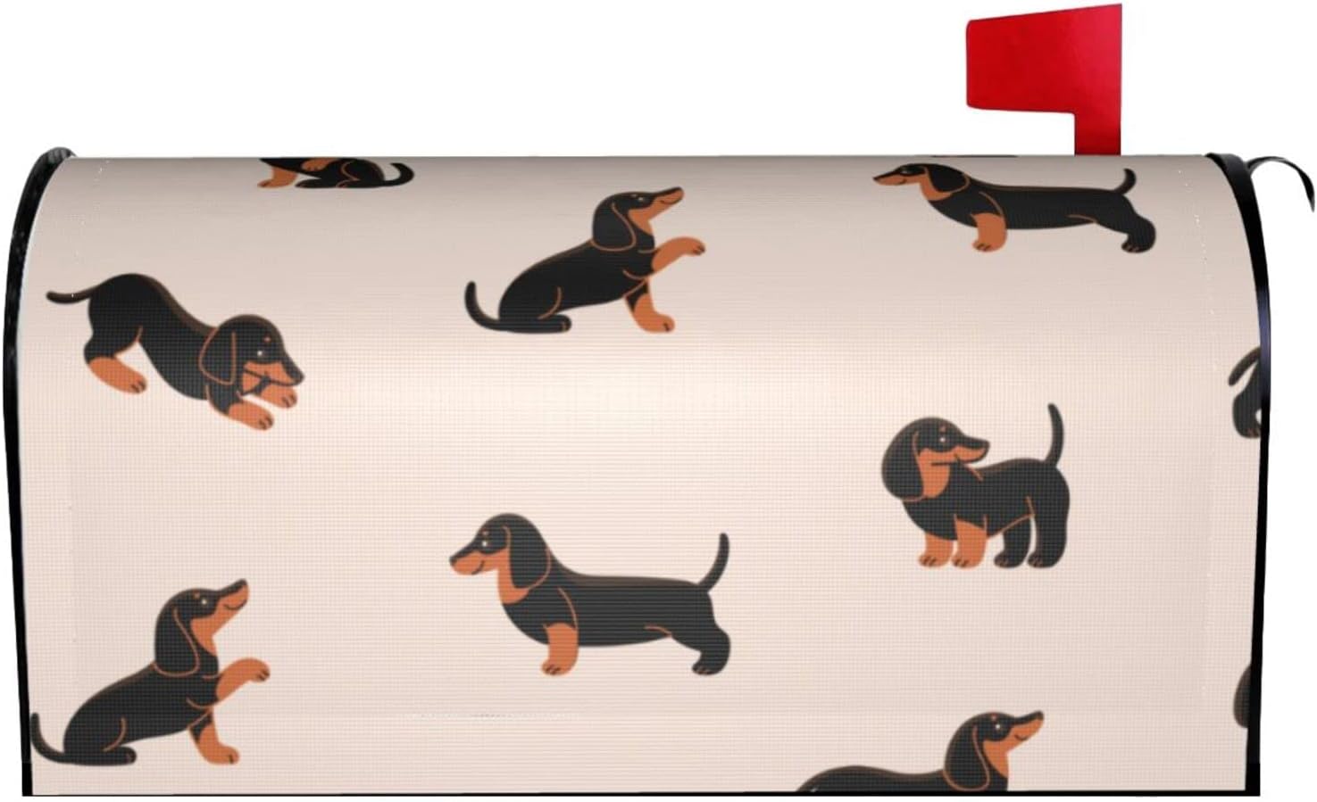 Amazon.com: Magnetic Mailbox Cover Lovely Black Dachshunds Post Box ...