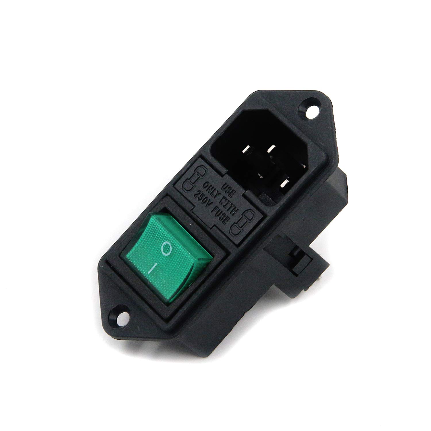 Amazon.com: Semetall Inlet Module Plug 3 Pin IEC320 C14 Power Socket ...