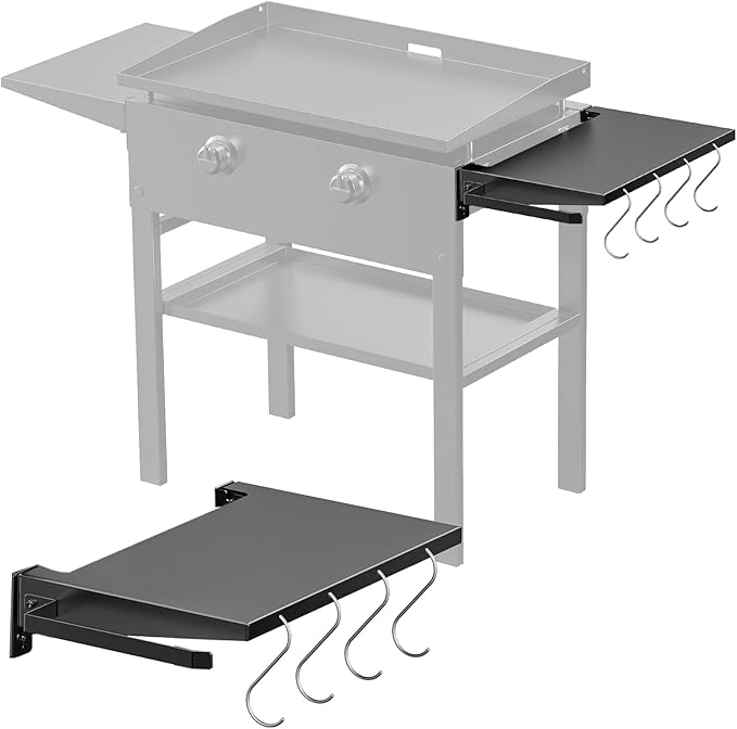 Amazon.com: Petrirufun Foldable Griddle Side Shelf for Blackstone 28 ...
