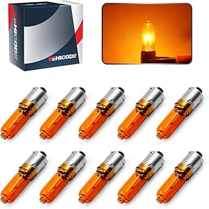Amazon.com: VEHICODE H21W 64136 BAY9S Bulb Amber 12V 21W Halogen 12356 ...