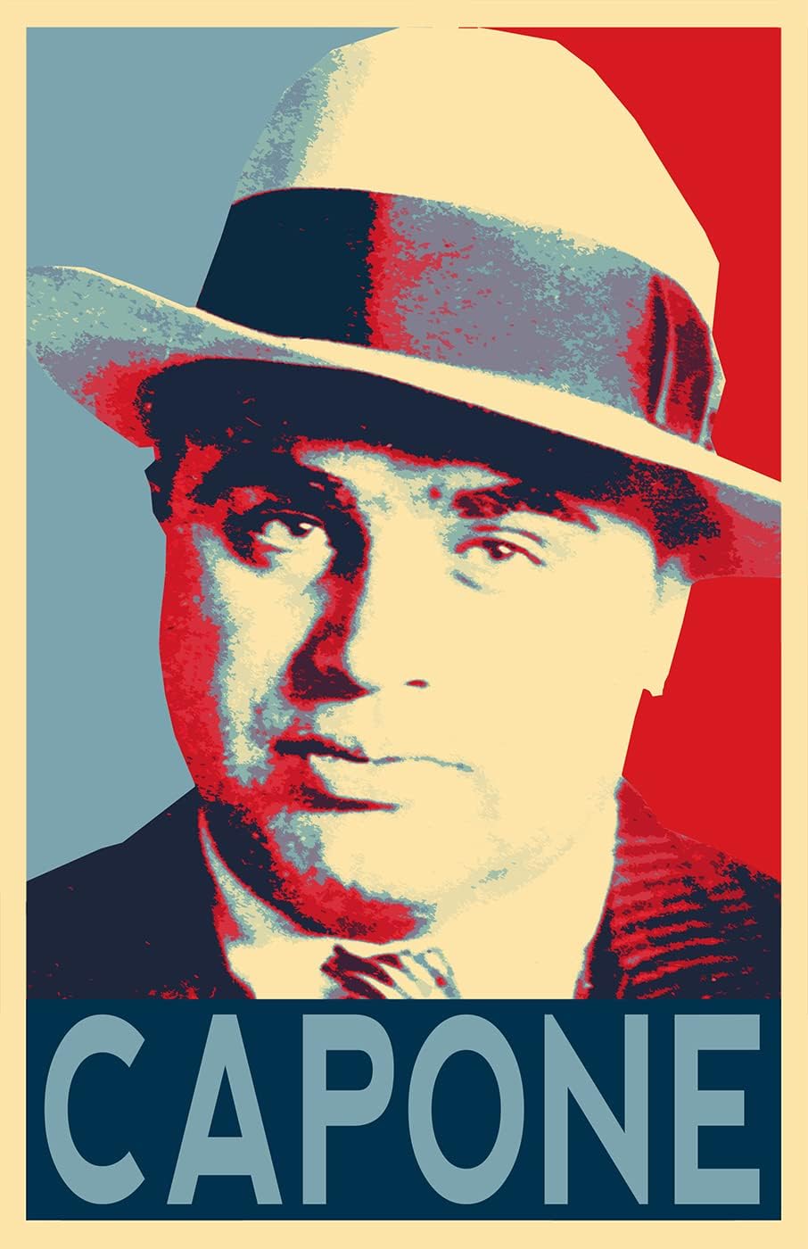 Amazon.com: Al Capone Illustration #1 - American Gangster Pop Art Mafia ...