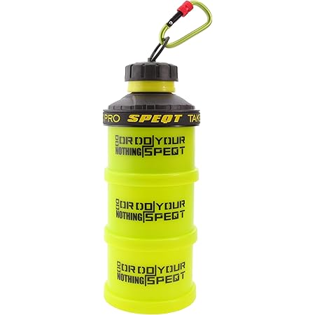 Amazon.com: SPEQT Protein Powder Container To Go,Stackable Containers 3 ...