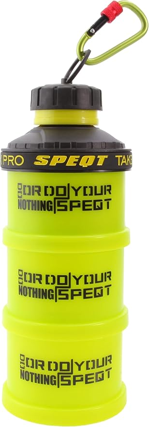 Amazon.com: SPEQT Protein Powder Stackable Container,with Carabiner ...