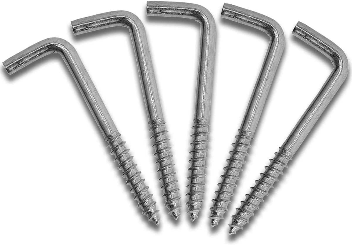 Amazon.com: RUIAN Square Bend Hooks, Carbon Steel Self-Tapping Screw ...