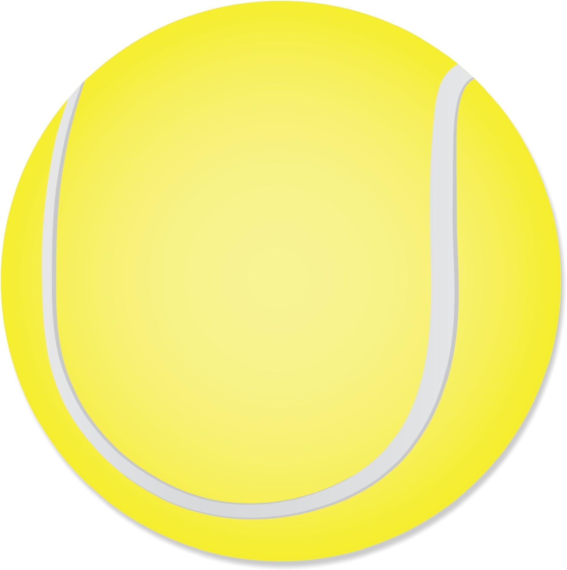 Amazon.com: Tennis Ball - 25 Pack Circle Stickers 3 Inch - Sports ...