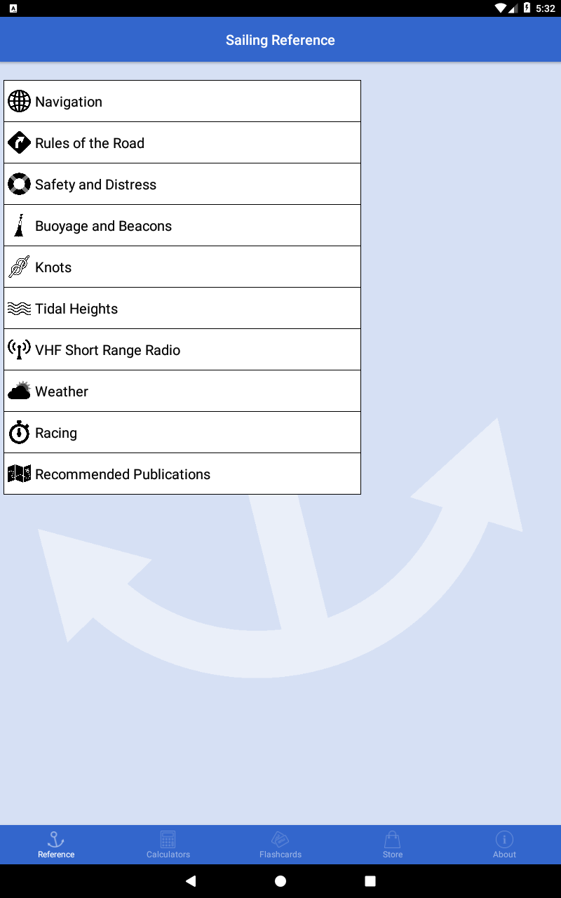 Sailing Reference - App on Amazon Appstore