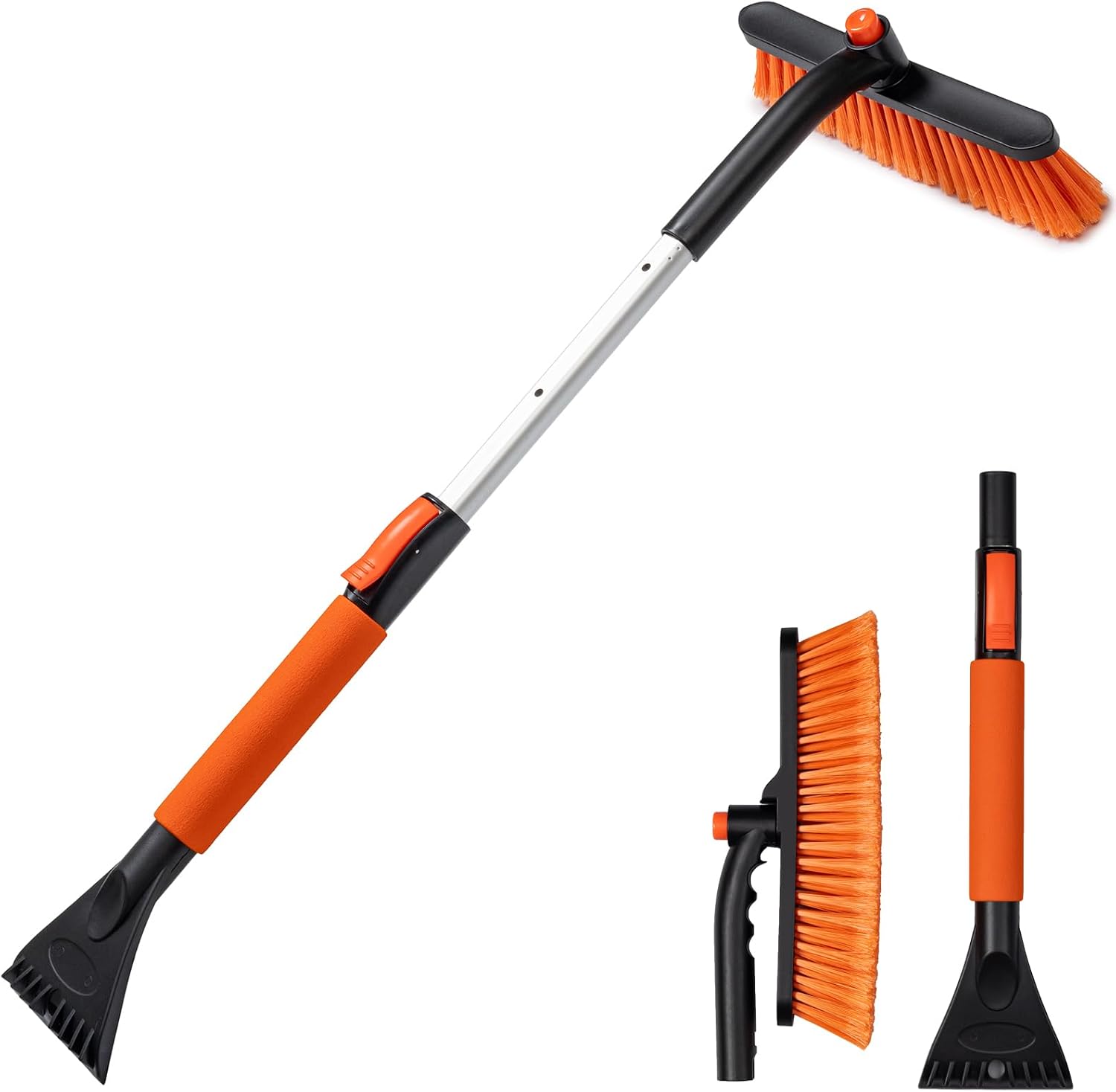 CGACOL Car Snow Brush with Ice Scraper for Windshield Large Brush ...