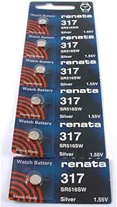 Amazon.com: #317 Renata Watch Batteries 6Pcs : Health & Household