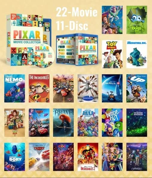 Amazon.com: Pixar Movie Collection (DVD, 11-Disc Set) : Movies & TV