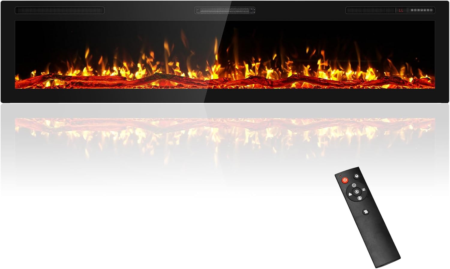 Amazon.com: Eueiriup 80" Electric Fireplace Recessed Wall Mounted Wide ...