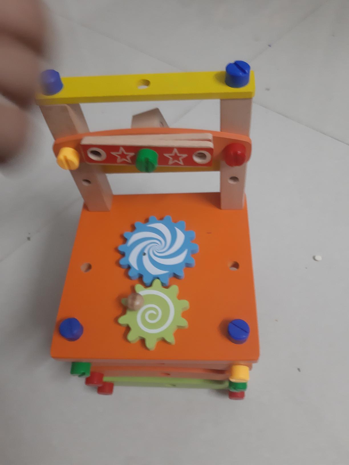 Buy UJIE® Wooden Chair Assembling & Model Building Kit (Multi-Color ...