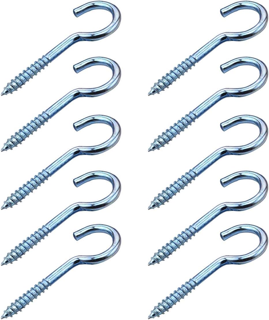 HULISEN 2.9" Large Ceiling Hooks, 12 Pcs Heavy Duty Screw-in Wall Hooks ...