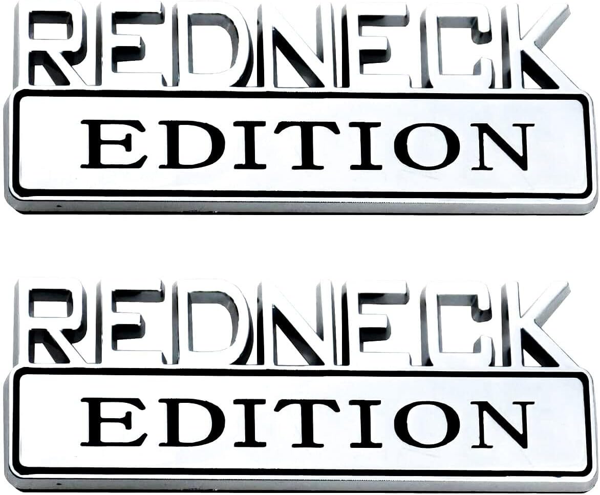 Amazon.com: 2x (Small) REDNECK EDITION EMBLEM Badge Sticker decal ...