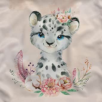 Amazon.com: UniqueFabricPanels 13x13 inch Quilt Square, Cute Image of ...