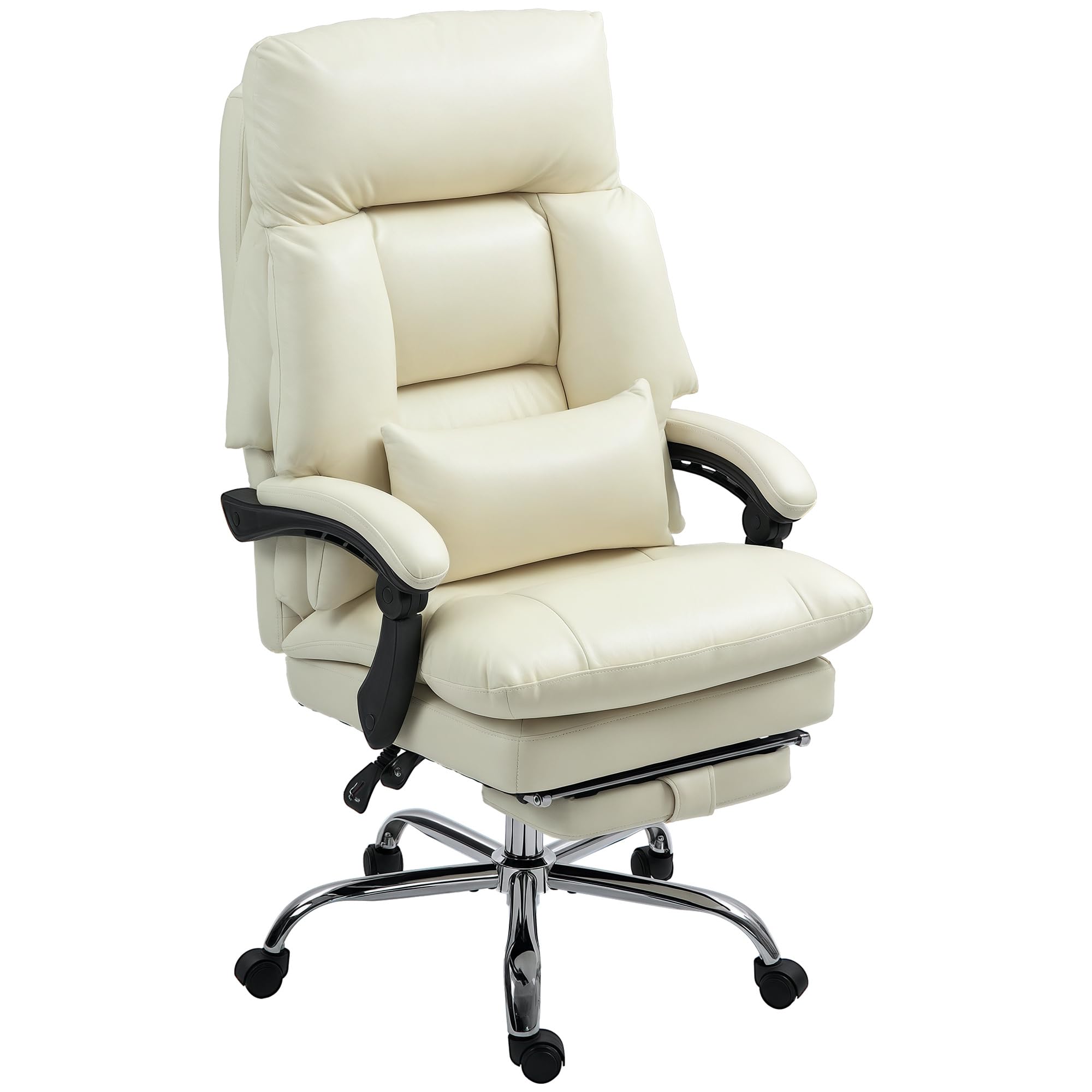 Snapklik.com : HOMCOM Overstuffed Executive Office Chair, Reclining ...