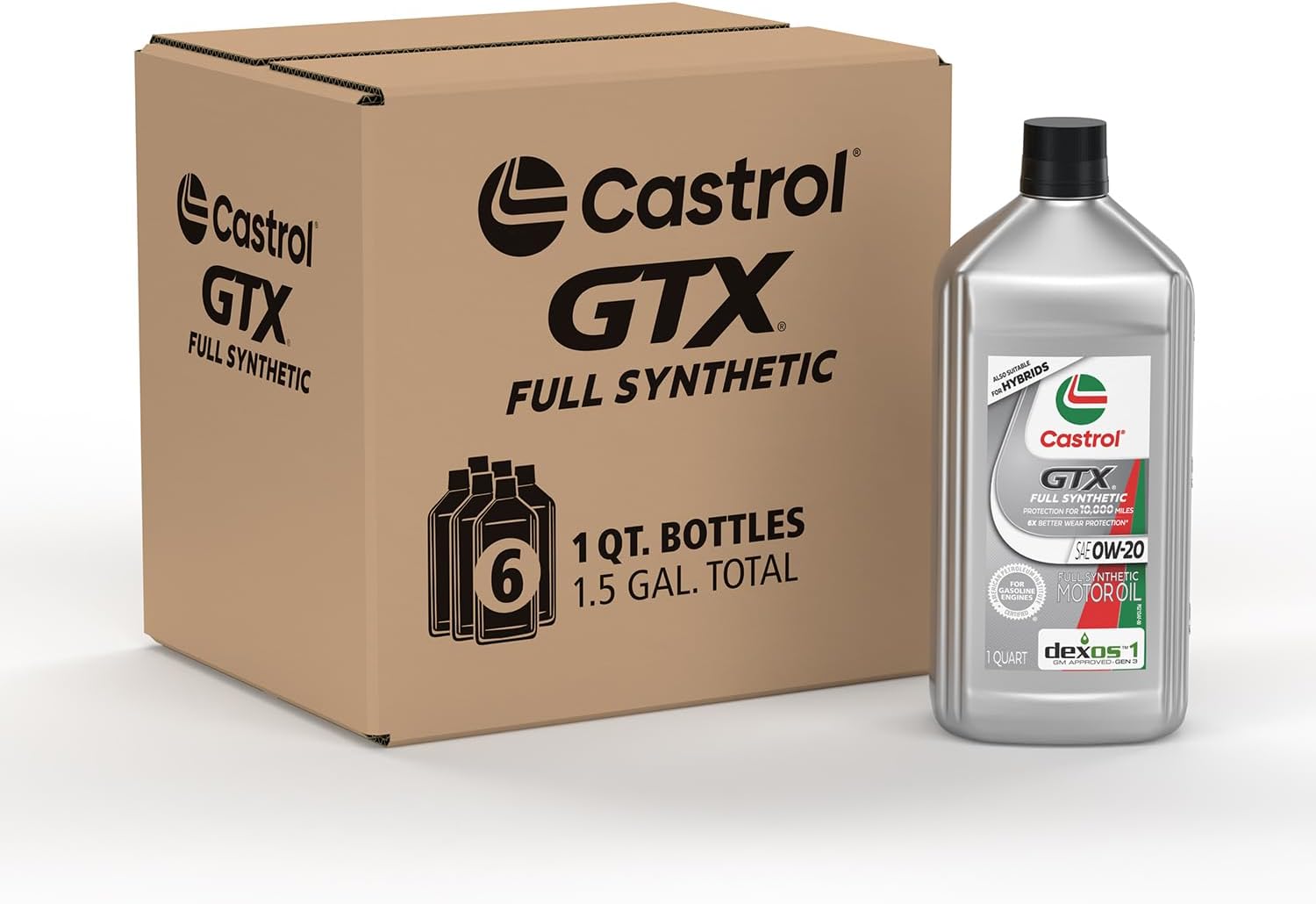 Amazon.com: Castrol EDGE Euro 0W-20 LL-17 FE+, 1 Quart, Pack of 6 ...