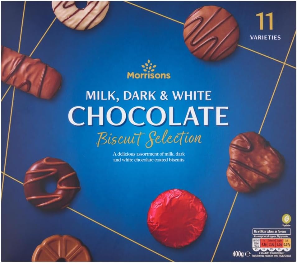 Morrisons Chocolate Biscuit Selection, 400g : Amazon.co.uk: Grocery