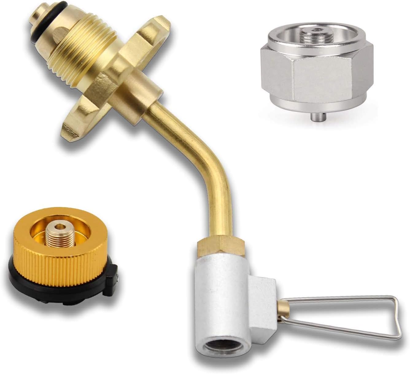 Cybring Brass 3-in-1 Propane/MAPP/Butane Refill Kit : Amazon.co.uk: Garden