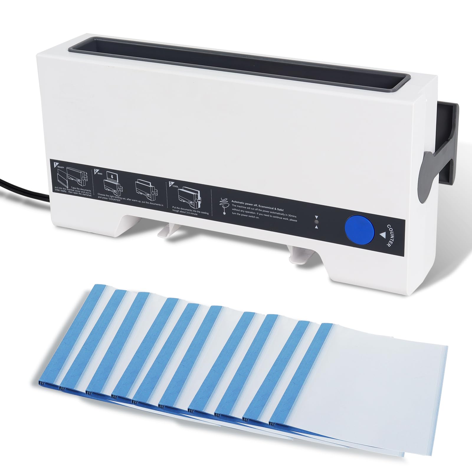 Amazon.com : Thermal Binding Machine 110V 280 Sheets Capacity Book ...