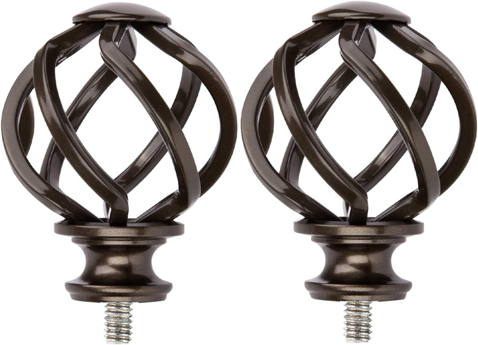 Amazon.com: KAMANINA Replacement Finials for 1 or 7/8 Inch Curtain rods ...