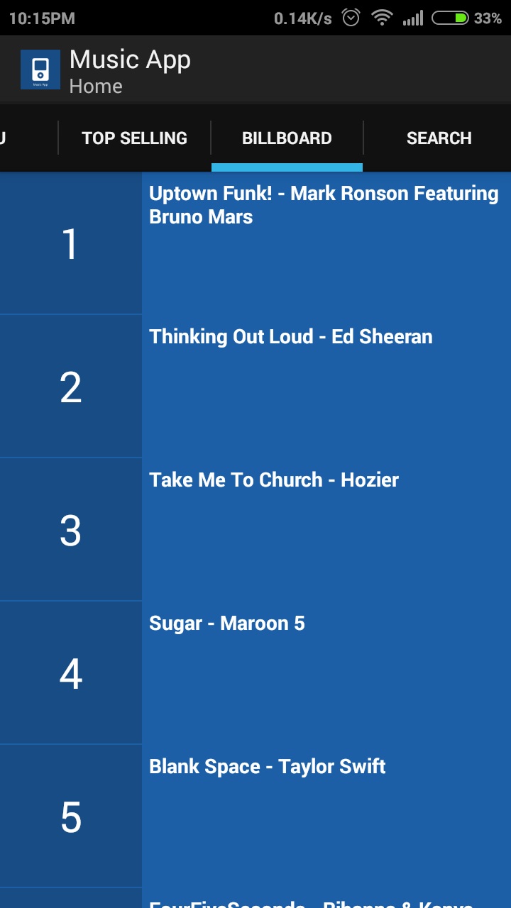 Top Music Chart - App on the Amazon Appstore