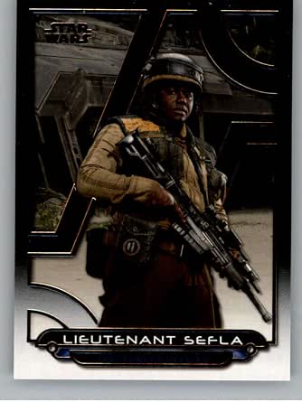 2018 Topps Star Wars Galactic Files #RO-48 Lieutenant Sefla Rogue One ...