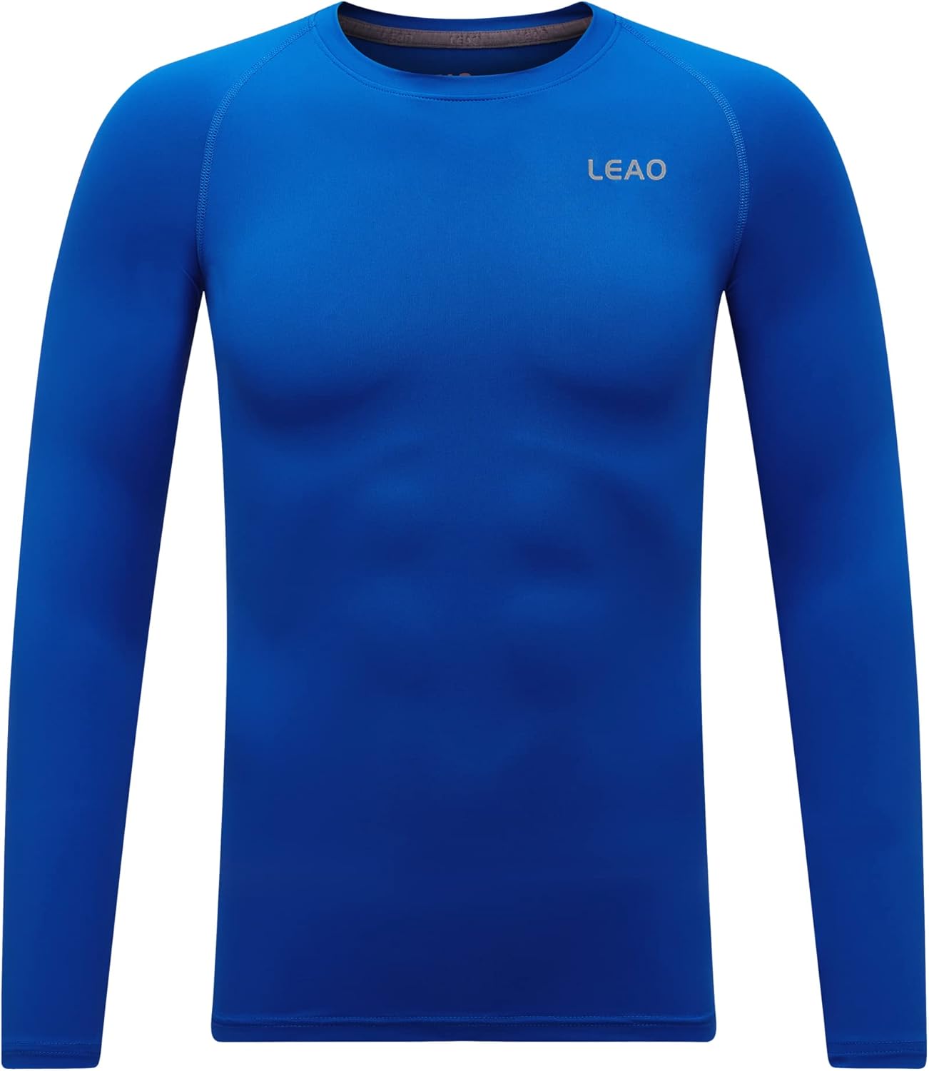 LEAO Youth Boys Compression Shirt Long Sleeve Fleece Quick Dry Sports ...