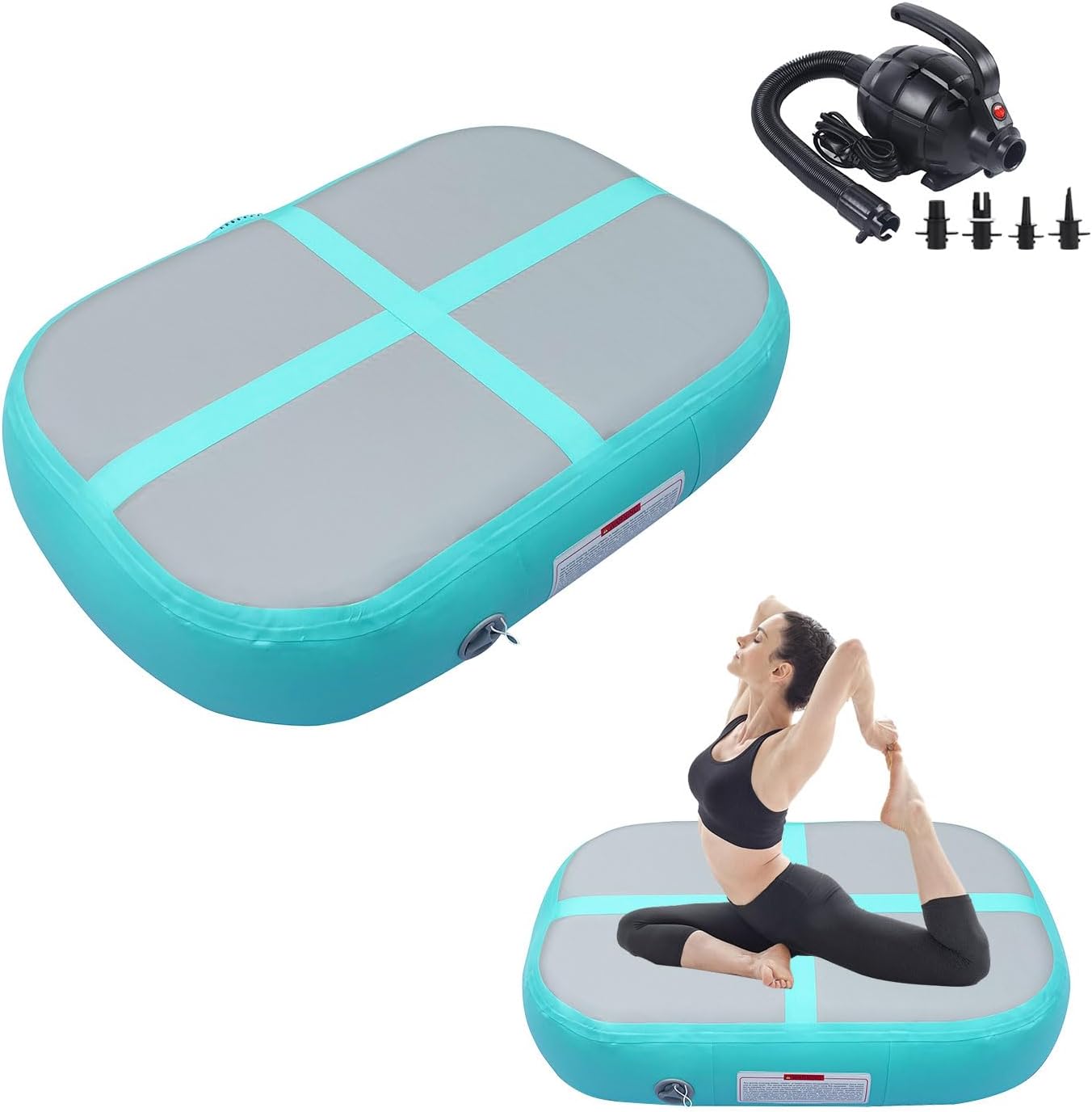 PPXIA AirBlock Inflatable Gymnastics Mat, Gym Block, Tumbling Block ...