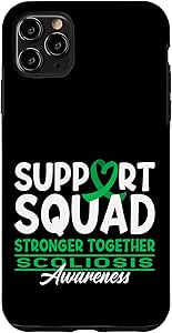 Amazon.com: iPhone 11 Pro Max Support Awareness Squad I Back Surgery ...
