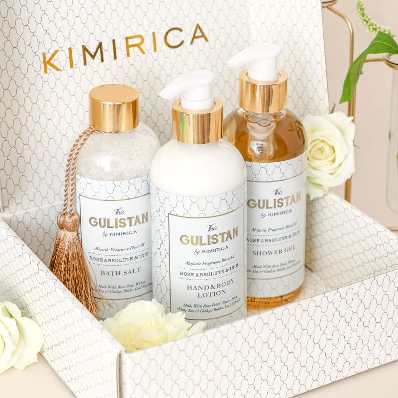 Amazon.co.jp: 【ギフトボックス・紙袋付】インド発祥ブランド キミリカ グリスタン KIMRICA Gulistan 3点 バス ...