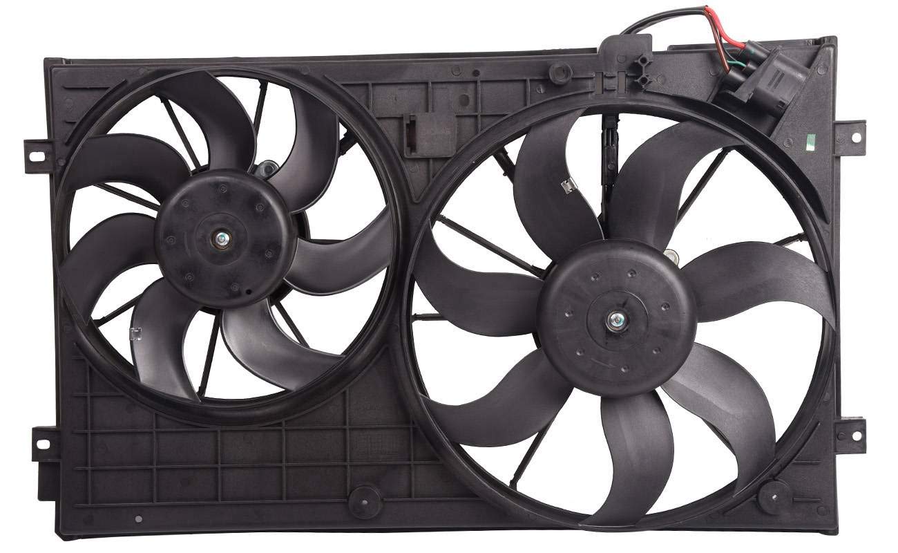 Snapklik.com : 1K0121207BB Front Radiator Cooling Fan Assembly For ...